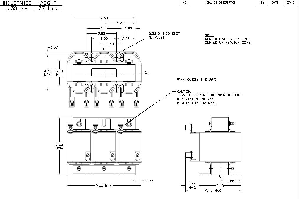 1321-3R100-B, 1321 Power Component 100 A Line Reactor - Omega Automation